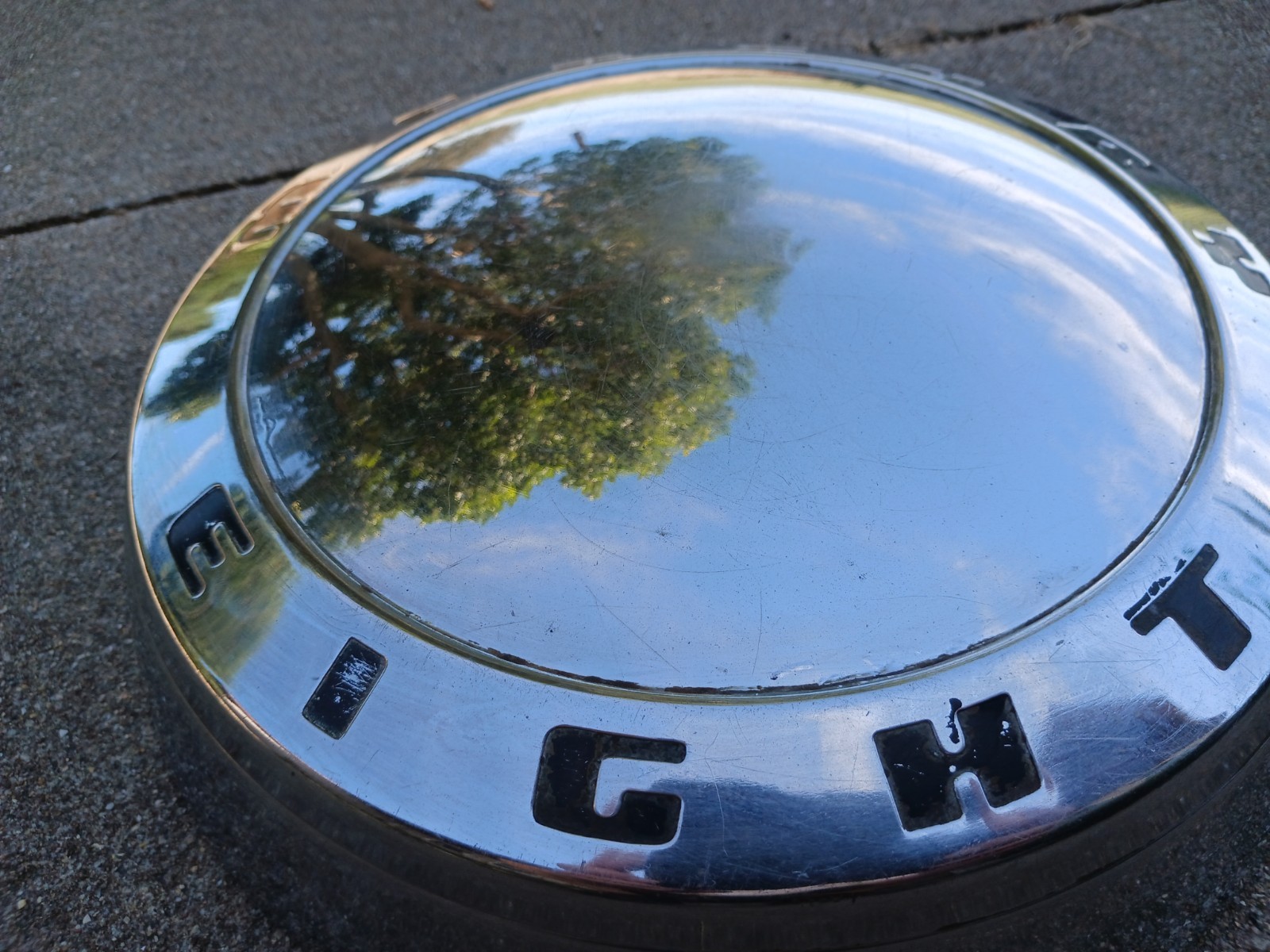 1949 Mercury Eight Dog Dish Poverty Hubcaps Wheel Cover Center Cap ...