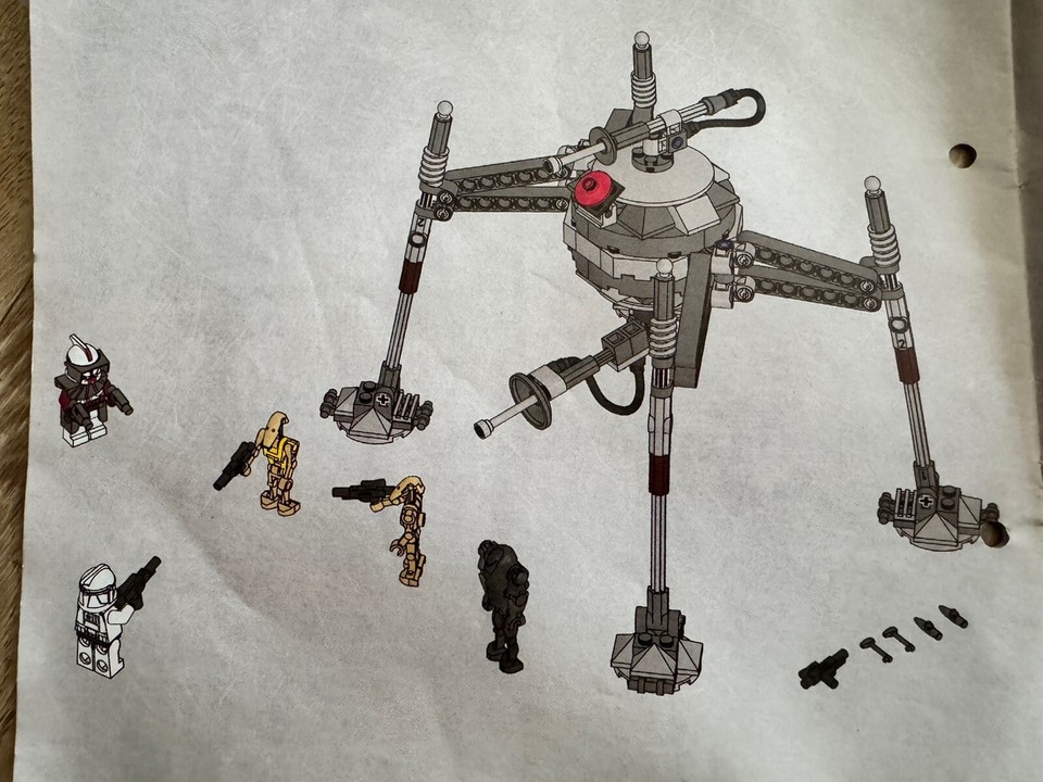 Lego Star Wars 7681 Separatist Spider Droid Limited Edition Complet ...