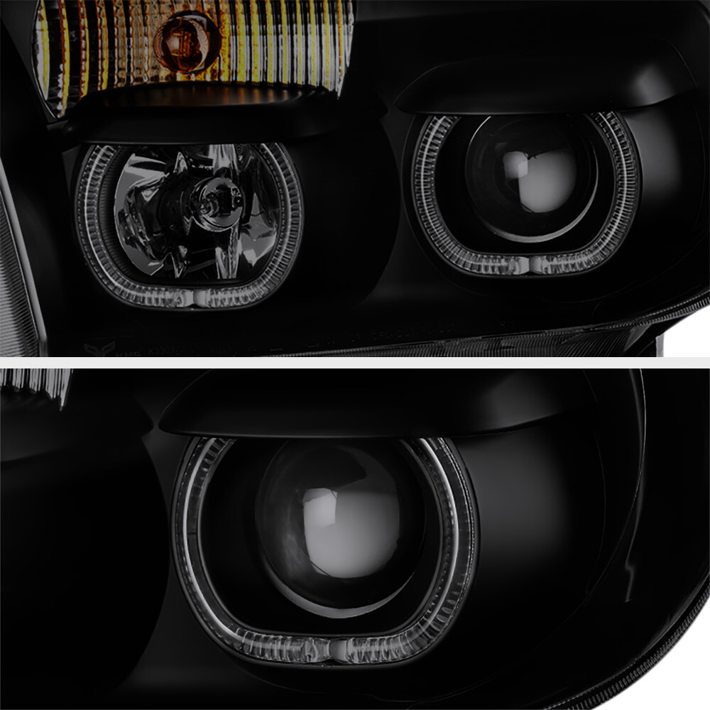 For 07-13 Toyota Tundra [TRD STYLE] Angel Eye LED DRL Headlights ...