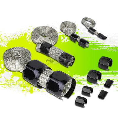 STAINLESS STEEL BRAIDED HOSE COVER/SLEEVE ENGINE/VACUUM/HEATER/FUEL ...
