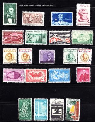 T&G STAMPS - 1958 COMPLETE YEAR SETS ALL MNH 21 STAMPS | eBay