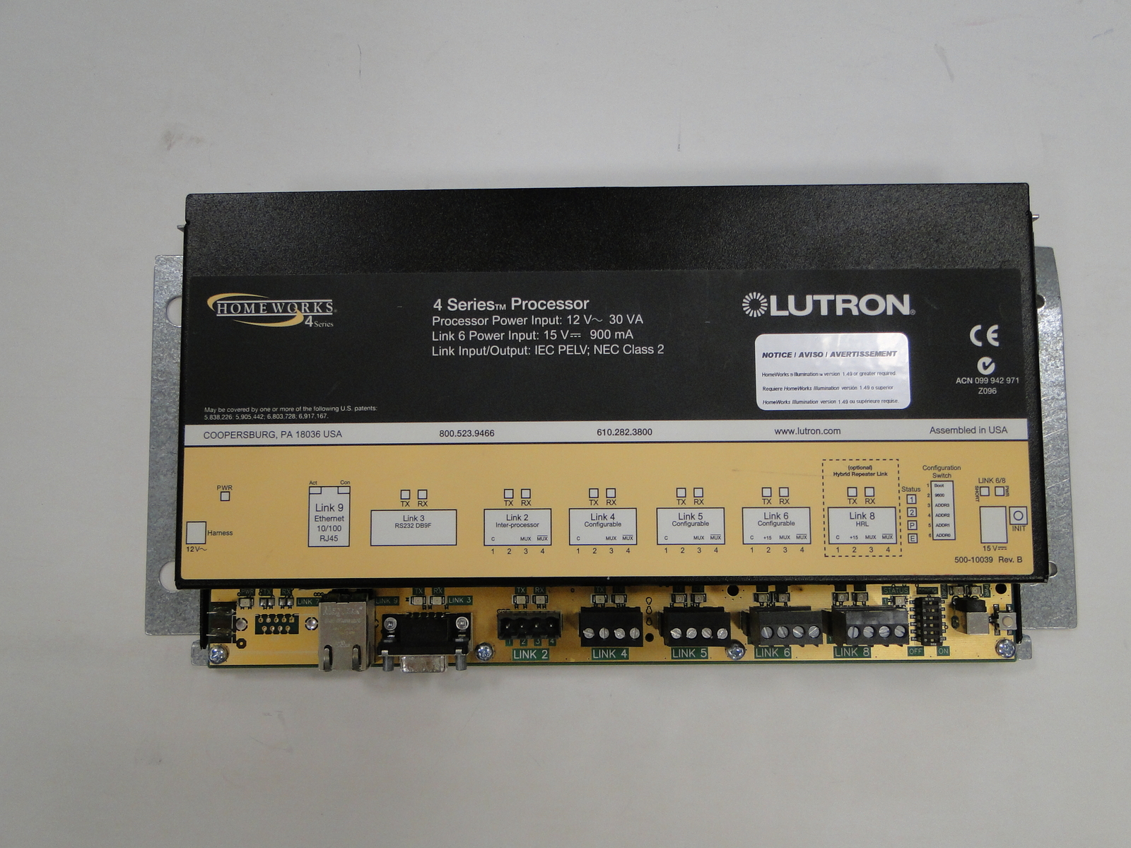 LUTRON HOMEWORKS H4P5-HRL-120 Illumination Processor - New Battery | eBay