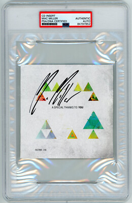 PSA/DNA Blue Slide Park Mac Miller Signed Autographed CD Booklet Insert ...