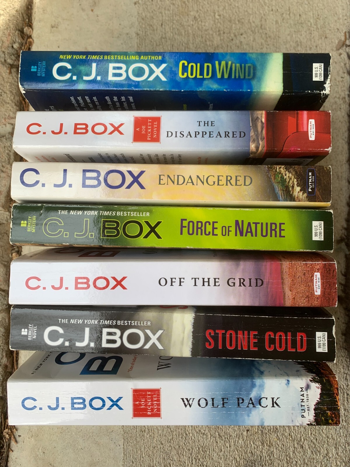 Joe Pickett Novels Lot Of 7 C.J. Box Paperback Books - | eBay