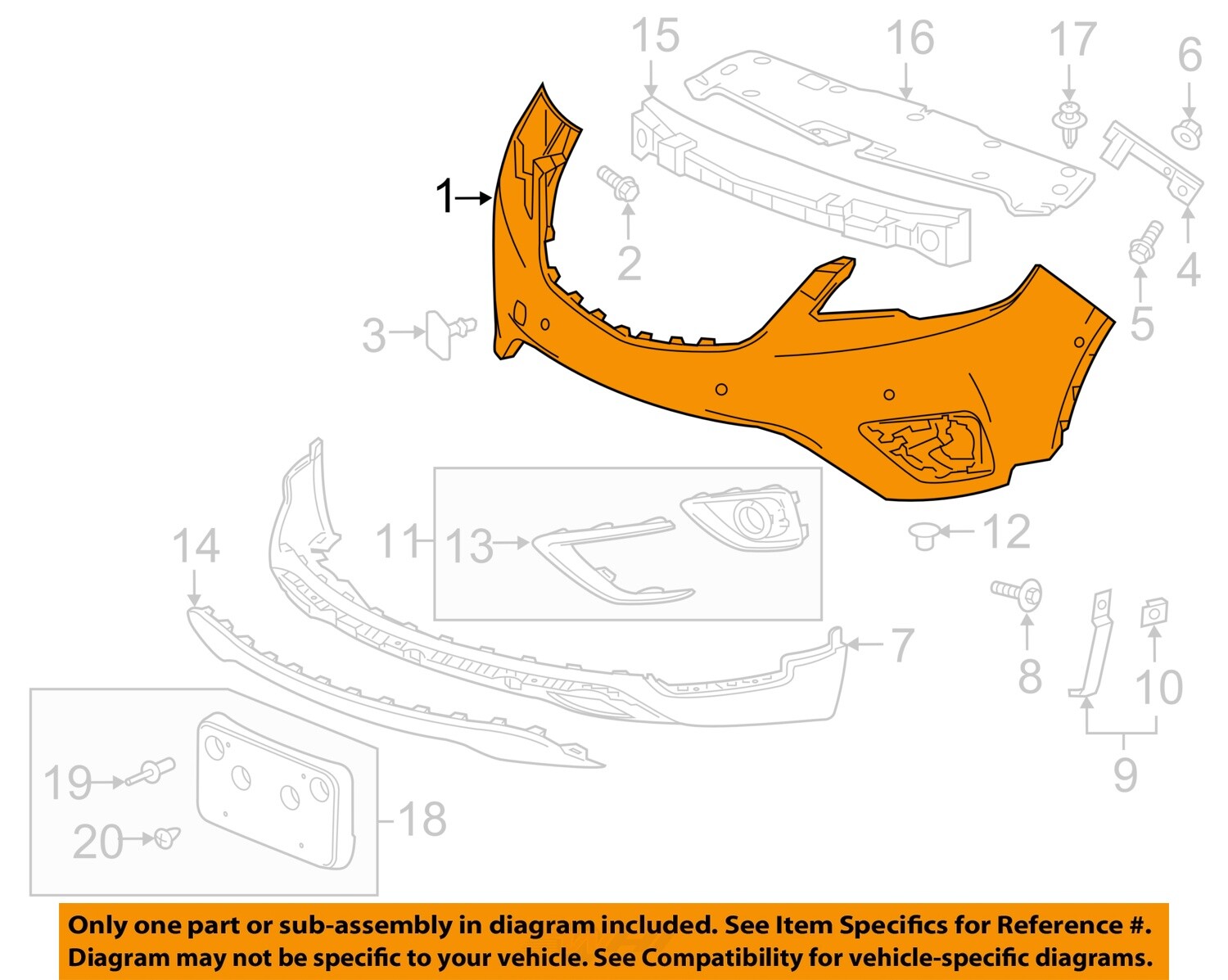 Buick GM OEM Bumper Cover 84387586 | eBay