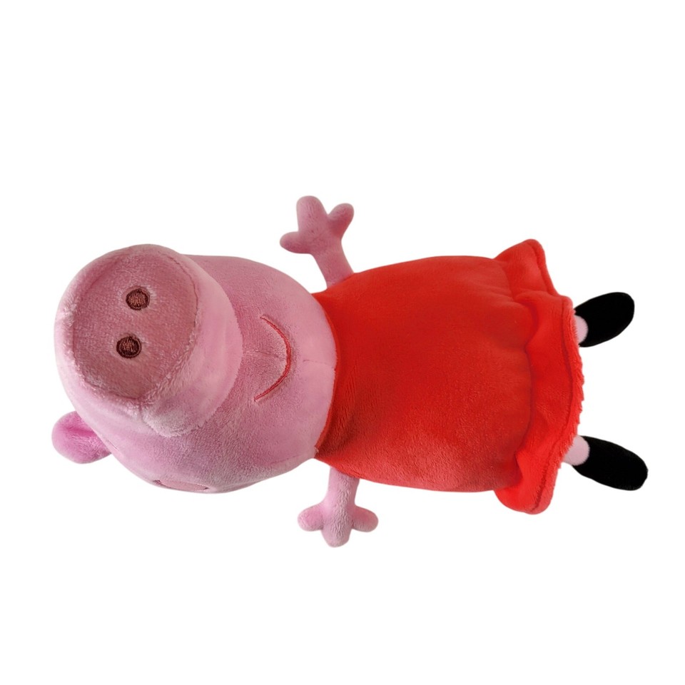 Peppa Pig Plush Doll Red Dress 12" Stuffed Animal Toy Cartoon Plushy ...