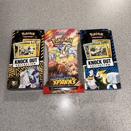 Pokémon TCG Knock Out Collection Box A lot of 2 w/ 1 Surging Sparks ...