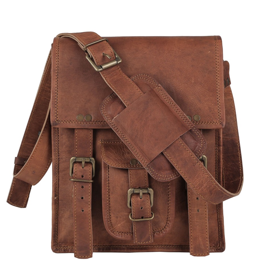 Handmade Leather Sturdy Leather satchel Ipad Messenger Bag for men and ...