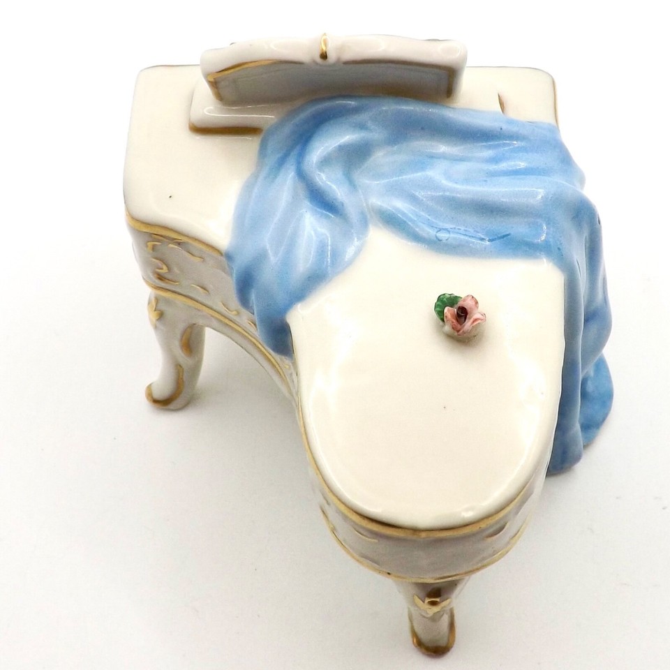 Frankenthal Wessel Handgemalt Dresden Germany Piano Figurine Miniature ...