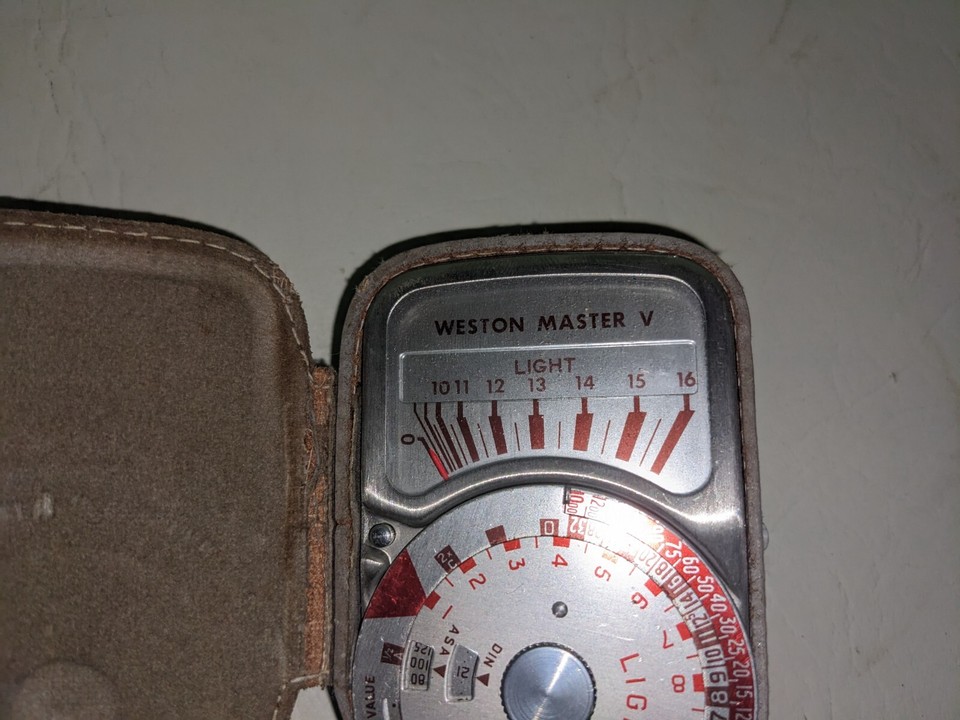 Vtg Weston Master V Univer. Expos. Meter Model 748 Excellent Condition ...