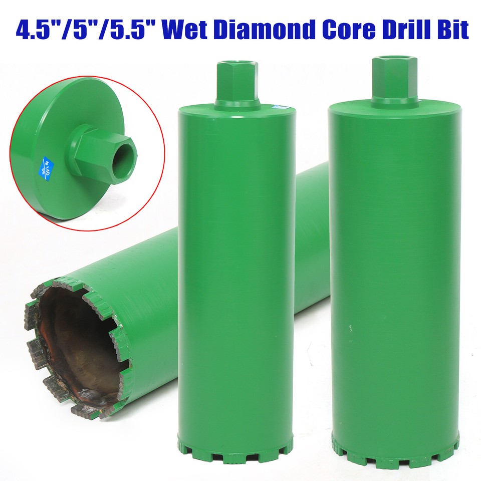 For Concrete Wet Drilling 1-1/4" Threads 5 inch Wet Diamond Core Drill ...