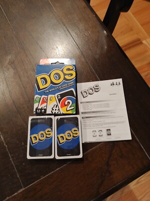 Uno DOS Card Game Colorful Classic Teams Version Mattel New Sealed D2 ...