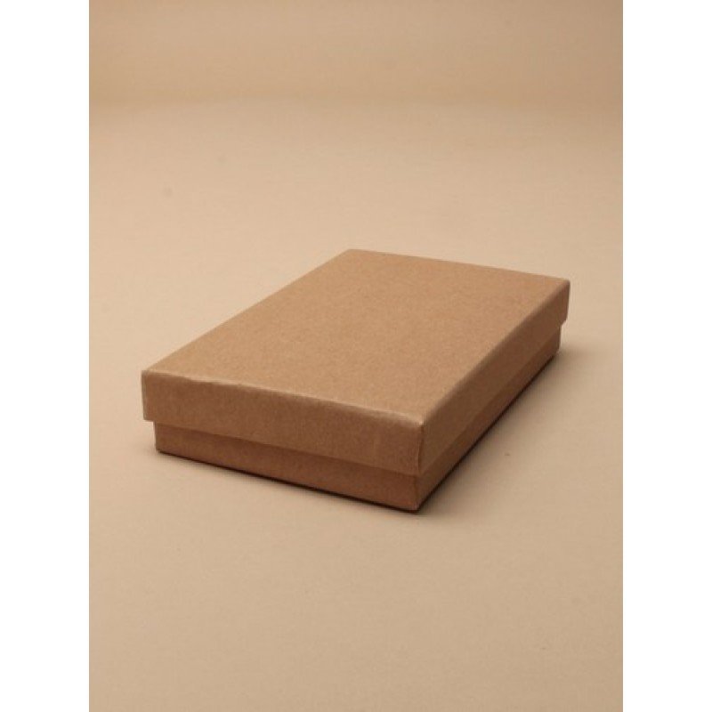 Pack of 12 Natural Brown Card Gift Jewellery Boxes Black Insert ...