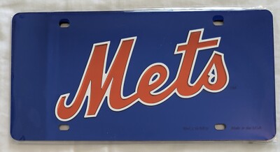 New York Mets MLB Mirrored Laser Cut License Plate WinCraft | eBay