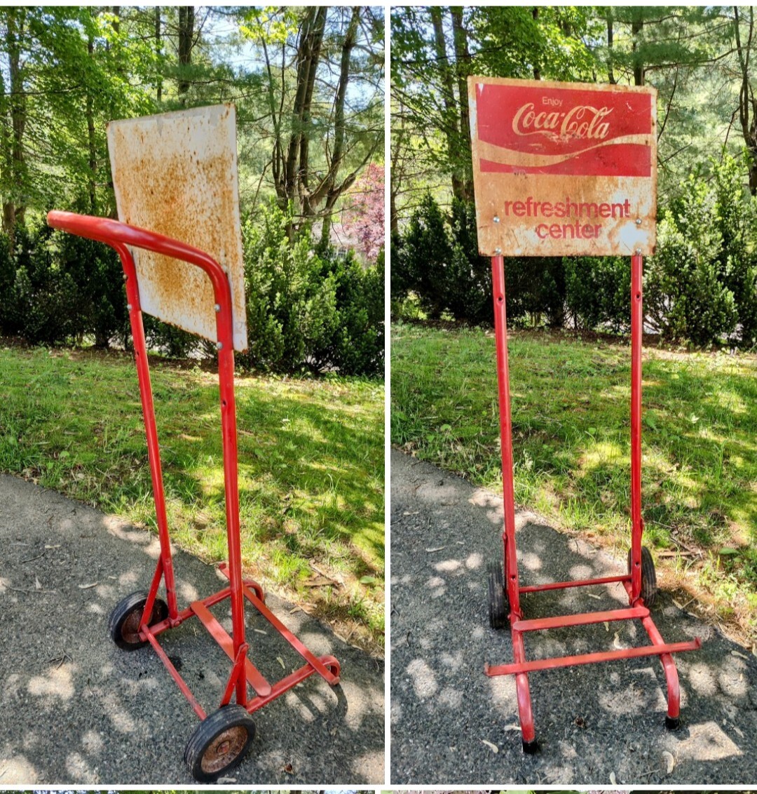 (1)Vintage 1980's Coca-Cola Store Bottle Return Rack Coke Hand Truck on ...