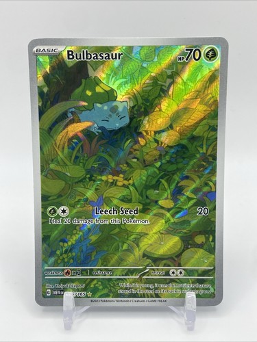 Pokemon TCG Scarlet and Violet 151 Bulbasaur Holo Illustration Rare 166 ...