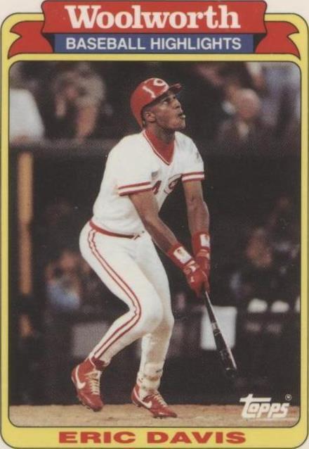 1991 Topps Woolworth Baseball Highlights - Eric Davis #25 for sale ...