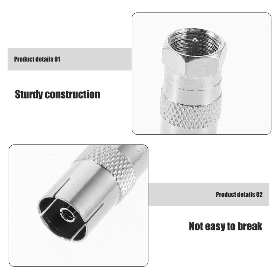 16 Pcs Coaxial Connector Cable Coupler Antenna Connection Adapter ...