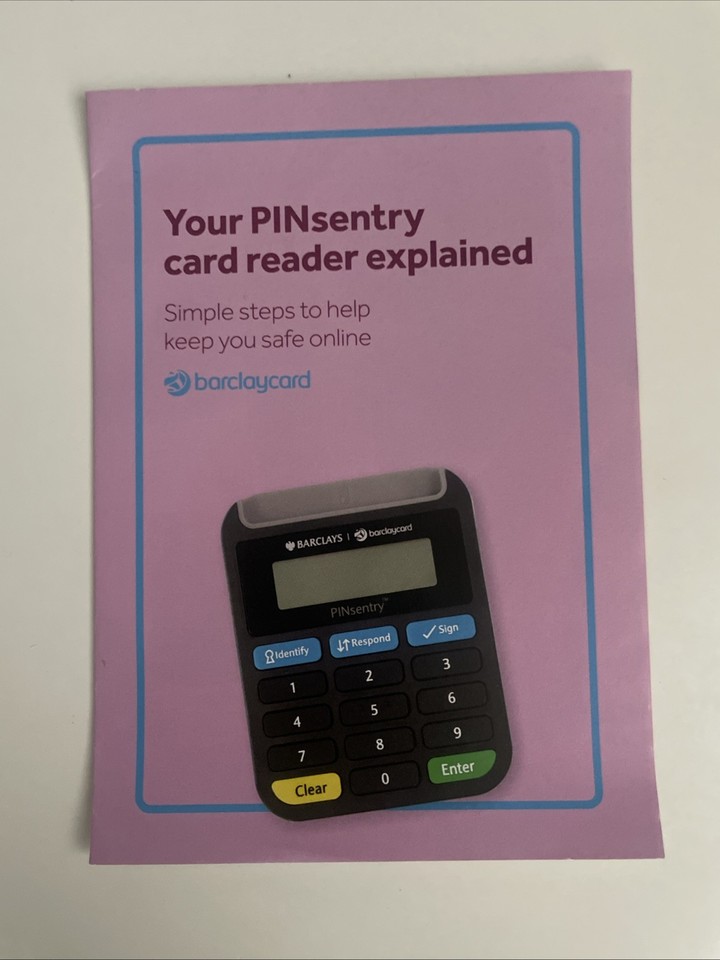 Barclays Barclaycard PINsentry Card Reader - Online Banking Security ...