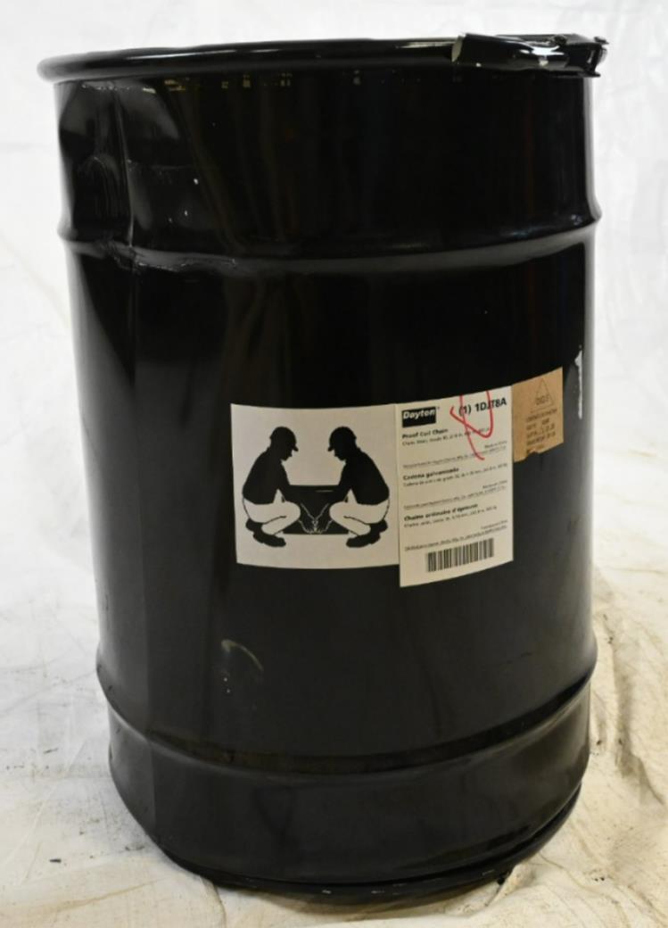 Dayton 1DJT8, Proof Coil Chain, 800 ft Lg & 800 lb Working Load Limit ...