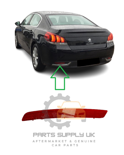 NEW FOR PEUGEOT 508 2014-2018 REAR BUMPER REFLECTOR LEFT N/S | eBay