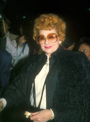 Lucille Ball in 1983 in Los Angeles Actor Movie & Tv Star Old Photo ...