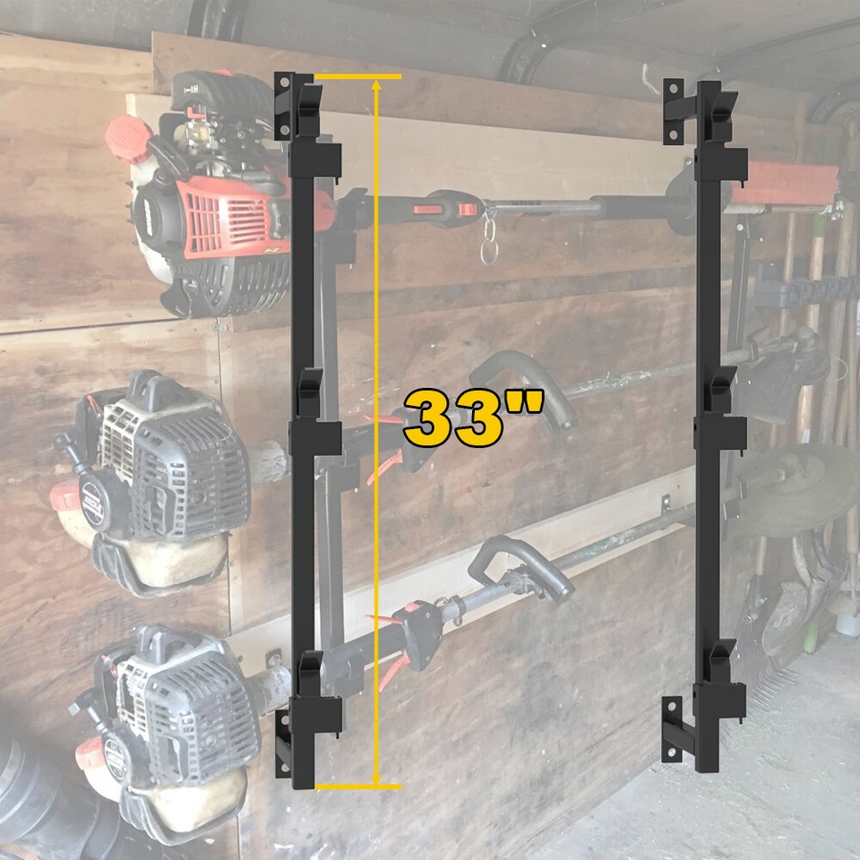 3 Place Lockable Trimmer Rack Trim line Holder for OPEN & Enclosed ...
