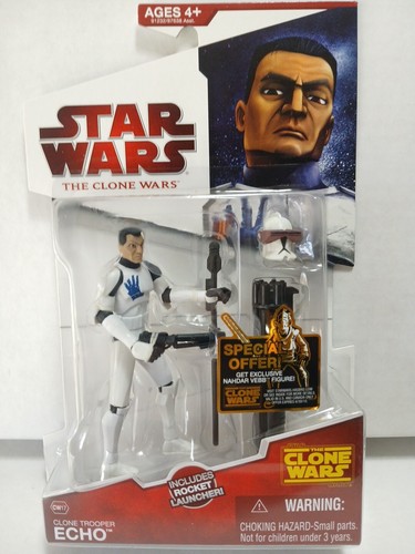 2009 Hasbro Star Wars The Clone Wars Trooper Clone Trooper Echo CW17 | eBay