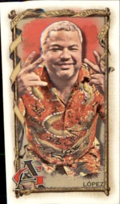 2023 Allen and Ginter Moises Lopez No Number Mini Jordan MVP Barber ...