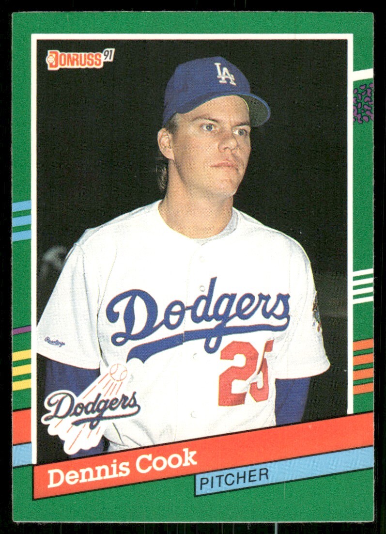 1991 Donruss #657 Dennis Cook - Los Angeles Dodgers | eBay