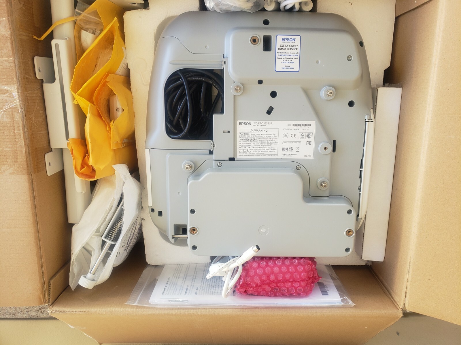 Epson Brightlink 595Wi Interactive WXGA HDMI 3300-Lumens 3LCD PROJECTOR ...