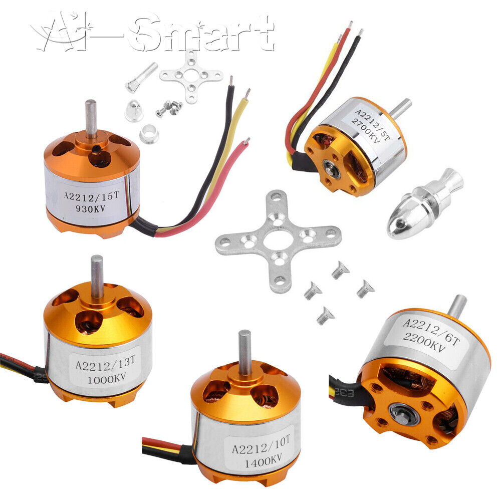 A2212 930/1000/1400/2200/2700KV Outrunner Motor Brushless Aircraft ...