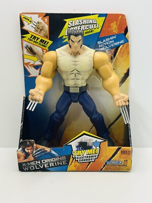 X-Men Origins Slashing Uppercut Action Wolverine 2009 Hasbro Action ...