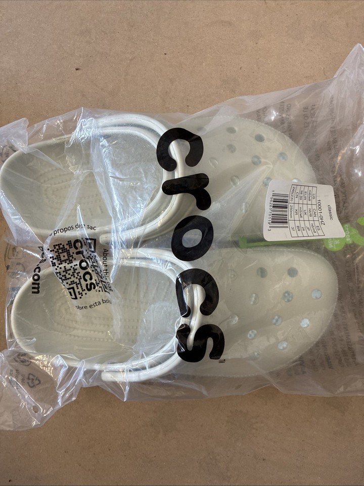 NWT Crocs Classic Clog In Linen size m6/w8 | eBay
