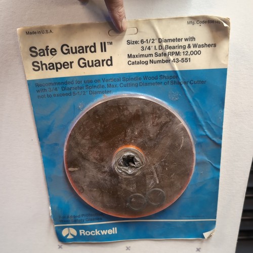 NOS Delta / Rockwell Wood Shaper Spindle Guard catalog number 43-551 | eBay