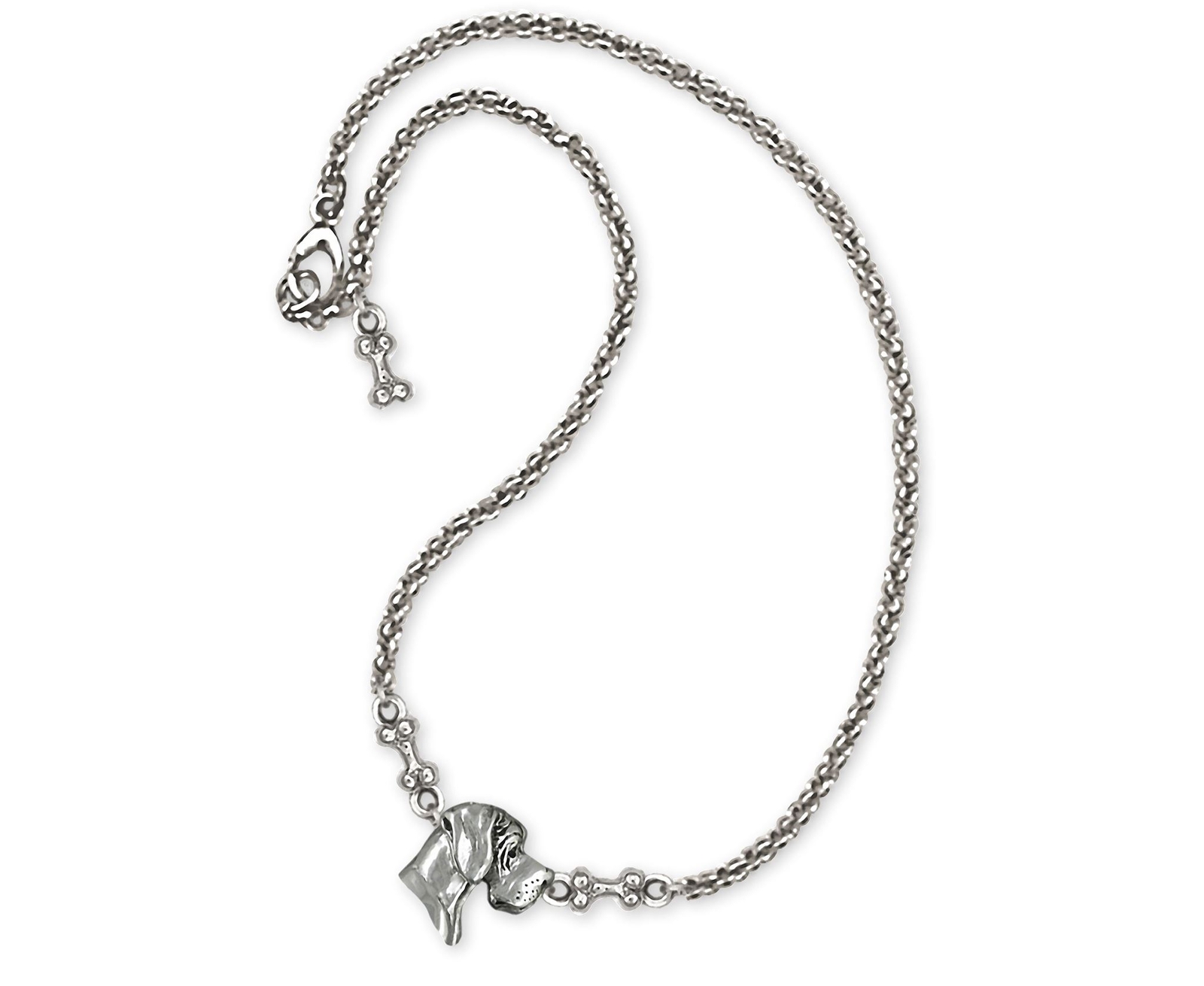 Great Dane Jewelry Sterling Silver Handmade Great Dane Ankle Bracelet ...