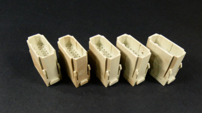 5x Harting Han 09140253001 High Density Module crimp male / Buchse | 25 ...