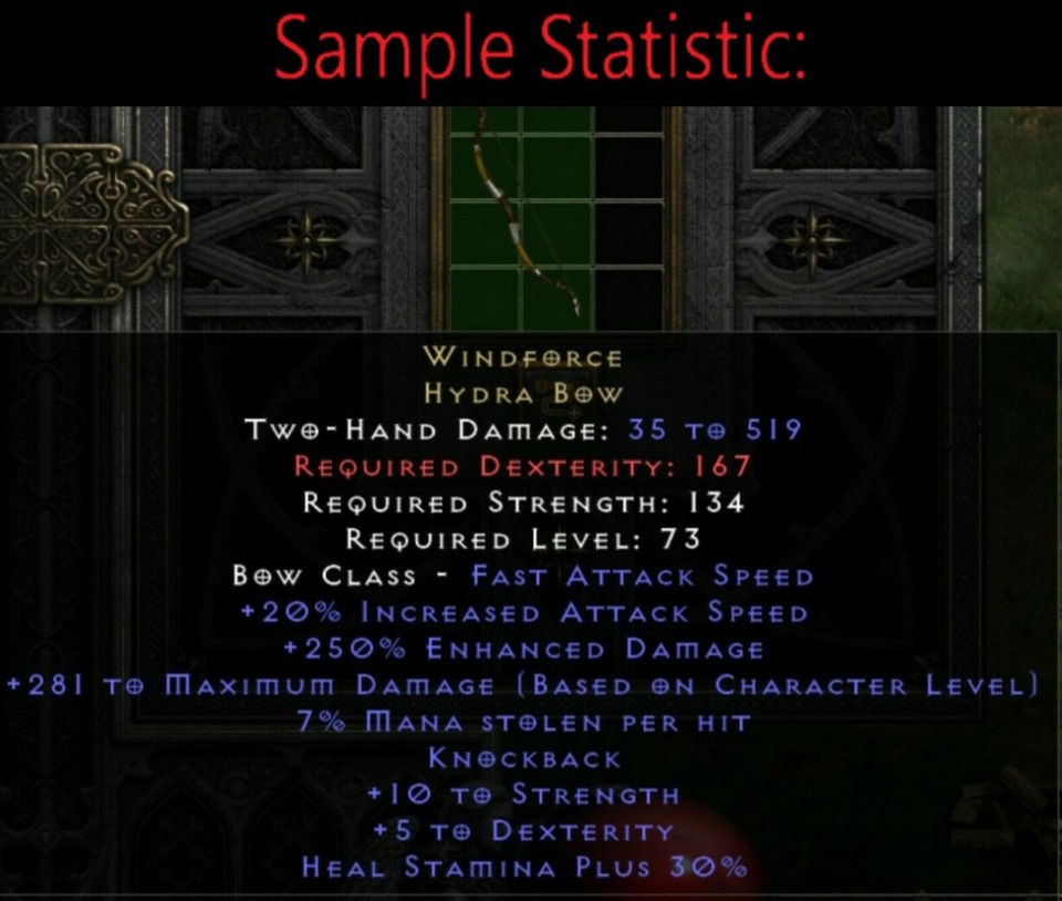 PC PS4 PS5 XBOX SWITCH WINDFORCE 6-8ML HYDRA BOW Diablo 2 Resurrected ...