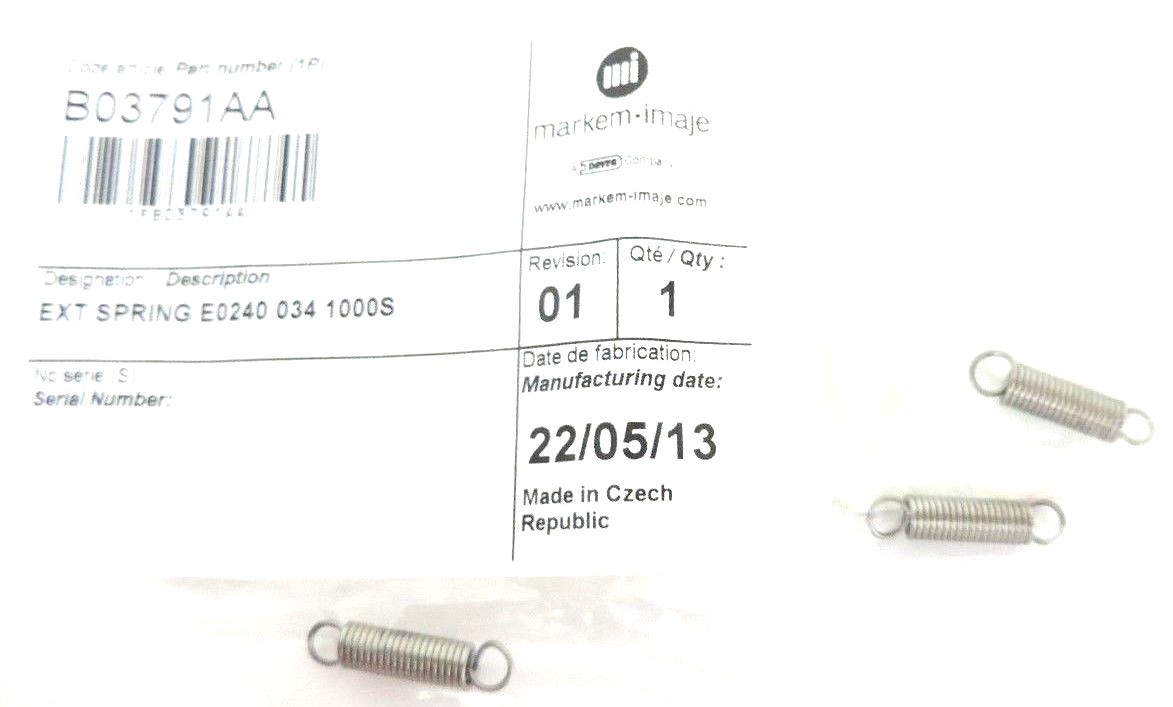 LOT OF 3 NEW MARKEM-IMAJE B03791AA EXT SPRINGS E0240 034 1000S | eBay