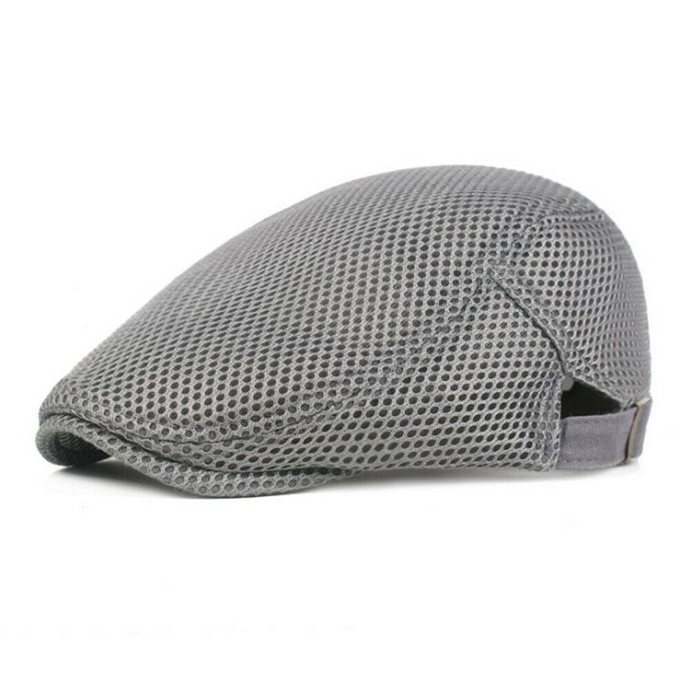 Men Adjustable Mesh Golf Hat Peaked Cap Breathable Beret Hat | eBay UK