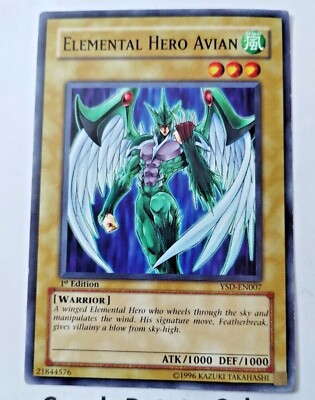 Yu-Gi-Oh Elemental Hero Avian Starter Deck YSD-EN007 1st Edition ...