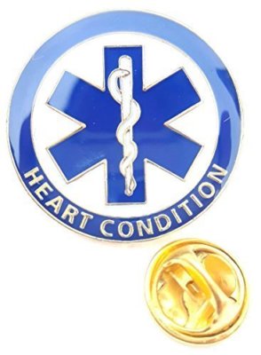 Heart Condition Medical Alert Symbol Lapel Pin Badge | eBay UK