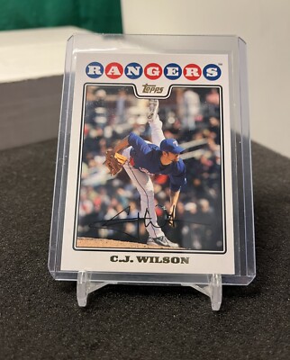 CJ Wilson 2008 Topps card 214 Texas Rangers gold foil | eBay