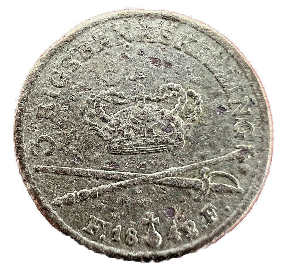 Denmark 3 Skilling 1842 - Christian Vlll KM#729 1.36gr D13 | eBay
