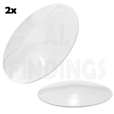 Domed glass large watch pocketwatch crystal mineral 1mm thick 40mm ...