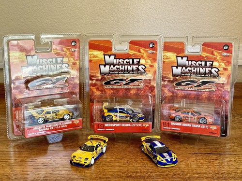 Muscle Machines 1/64 Collection of 5 Cars; RX-7 Celica Silvia 2003 JGTC ...
