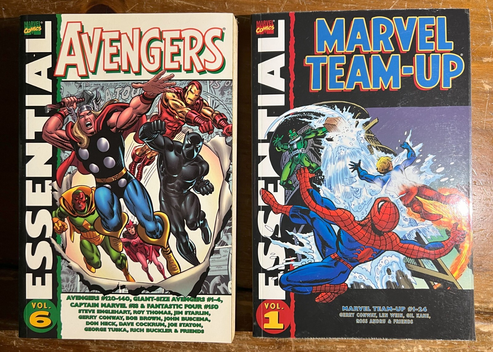 MARVEL ESSENTIAL AVENGERS VOL. 6 and MARVEL TEAM UP VOL. 1 LOT | eBay