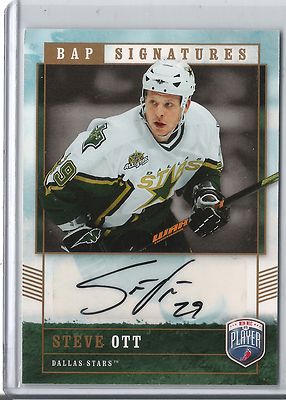 06-07 2006-07 BE A PLAYER STEVE OTT AUTOGRAPH AUTO BAP OT DALLAS STARS ...