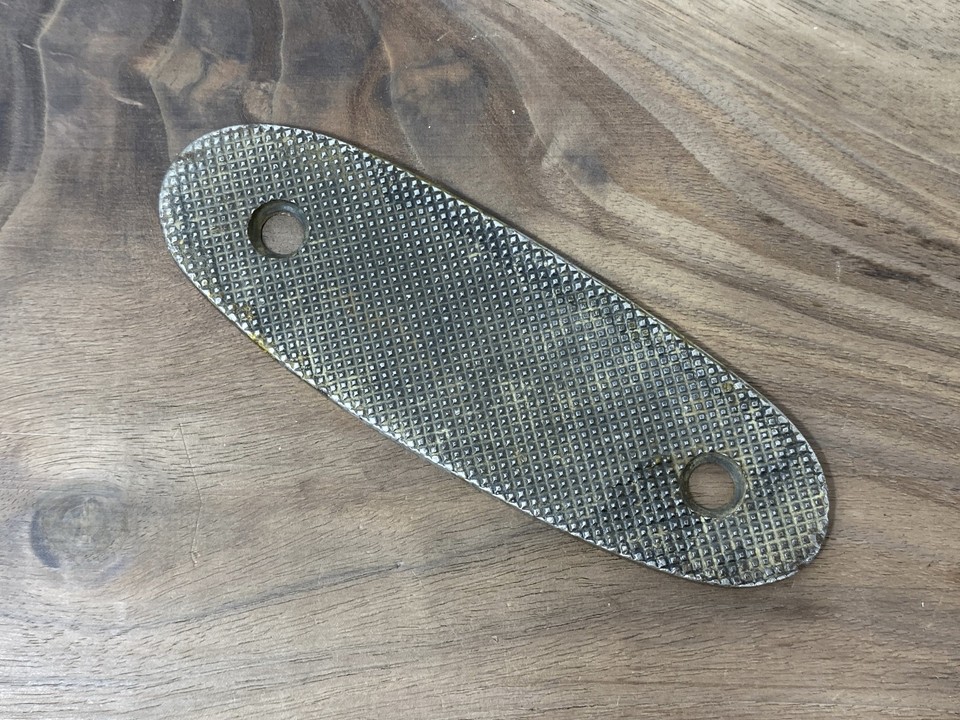 Winchester Pre-64 Checkered Steel Butt Plate 94 Metal Buttplate w ...