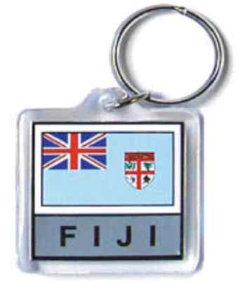 FIJI DOUBLESIDED FLAG KEYCHAIN WITH RING - NEW - FREE SHIPPING | eBay